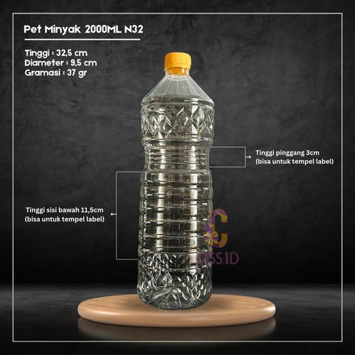 Jual BOTOL PLASTIK PET MINYAK 2 LITER 2LITER 2000ML 2000 ML KEMASAN MINYAK SAYUR TANAH GORENG ...