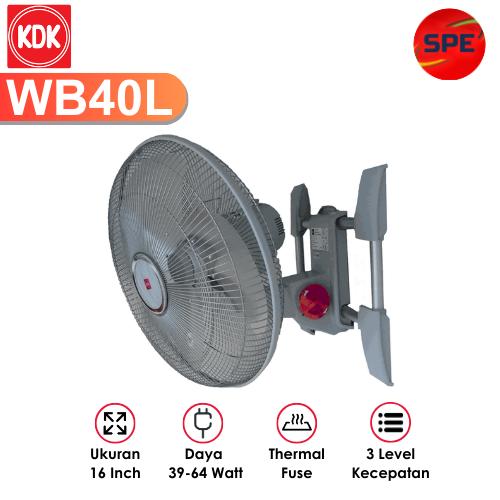 Jual KDK WB40L WB-40L Kipas Angin 2 IN 1 TYPHOON STRONG FAN DESK WALL ...