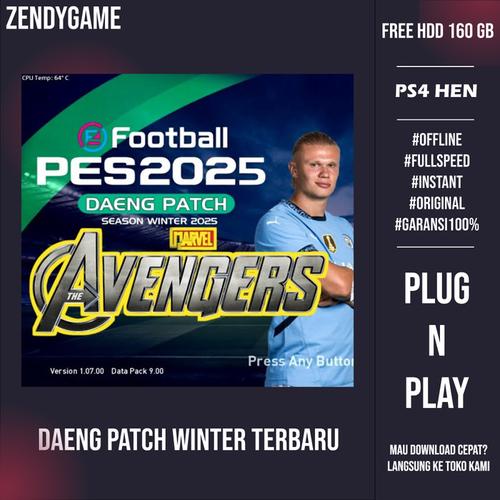 Jual HDD + PES 2025 Eleven Patch Winter PS4 | Game Bola PES Eleven ...