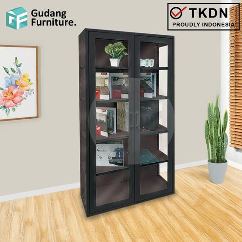 Promo Lemari Besi Kantor Lemari Arsip Kaca Filling Cabinet Metal Kaca ...