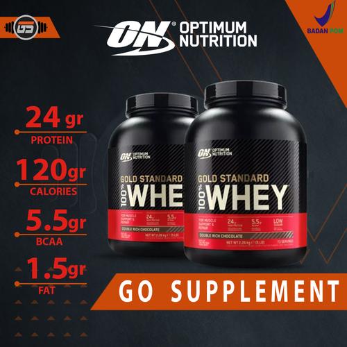 Jual ON Optimum Nutrition Whey Gold Standard 5 Lbs Whey Protein WGS - DOUBLE CHOCOLAT - Kota ...