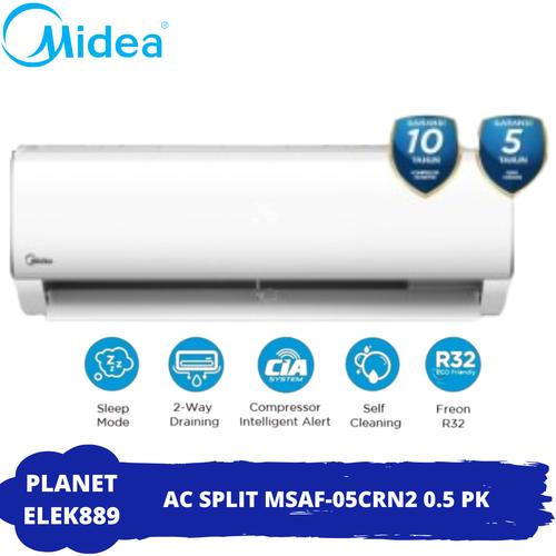Jual MIDEA MSAF-05CRN2 AC MIDEA 1/2PK 0.5PK R32 SERIES (UNIT ONLY ...