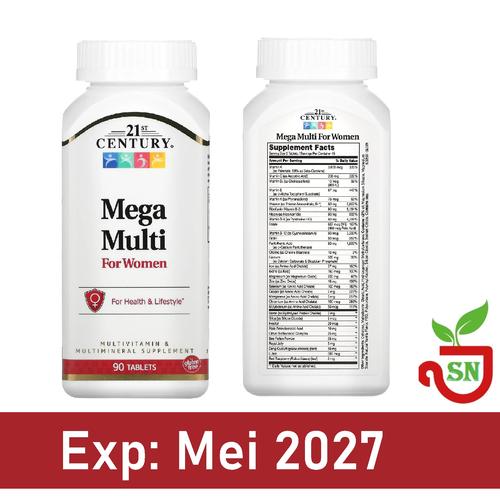 Jual 21st Century, Mega Multi for Women, 90 Tablets - Jakarta Utara ...