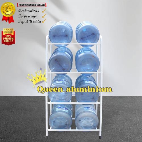 Jual Rak Galon Besi Double 4 Susun 8 Galon Warna Putih - Kab. Bogor ...