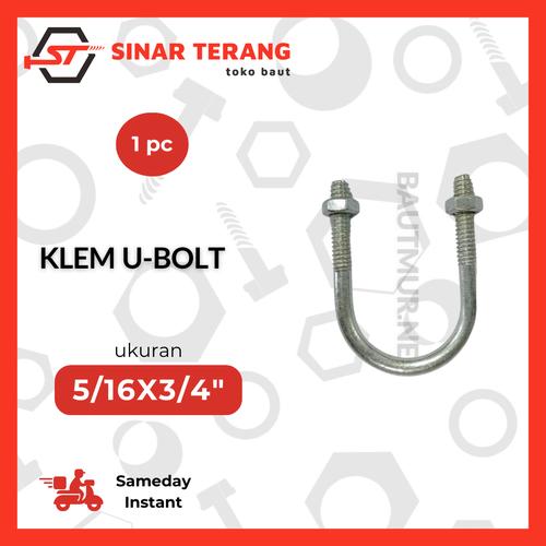 Jual Klem u bolt 5/16 x 3/4" | Klem pipa | U bolt - Kota Bandung ...