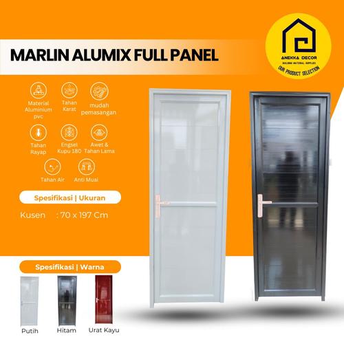Jual Pintu Aluminium mix Kamar mandi MARLIN Type Full Panel ukuran 70 x ...