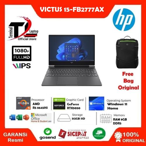 Promo HP VICTUS 15-FB2777AX R5-8645HS 8GB 512SSD RTX3050 W11+OHS 15.6 ...