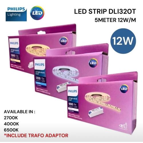 Jual philips lampu led strip DLI320T 5m 5 meter 6w 8watt 12watt 2700k ...
