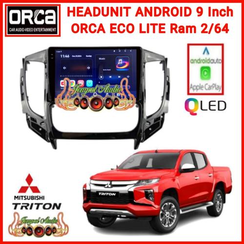 Jual Head Unit Android ORCA Eco lite 9 Inch Strada Triton 2016-2020 ...