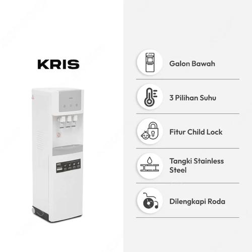 Jual Kris Water Dispenser Air Galon Bawah Bottom Loading 3 Tombol dengan roda - Kota Tangerang ...