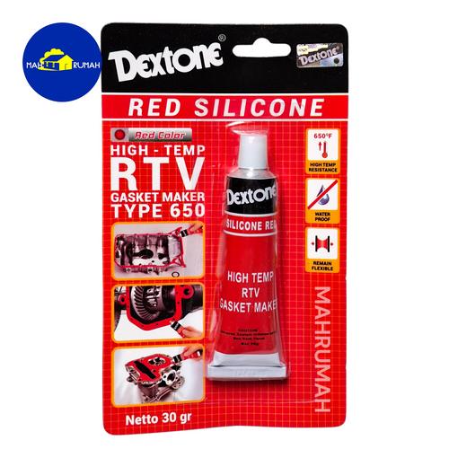 Jual Lem Silikon MERAH Lem Paking Mesin Tahan Panas - DEXTONE RED 30gr ...
