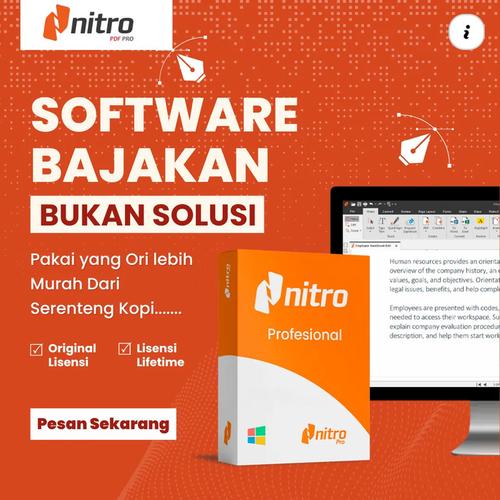 Jual Aktive Permanen NITRO PDF Editor - Nitro 14 Pro Pakai License Key ...