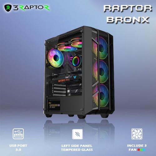 Jual Casing PC Komputer 3PowerUp Raptor Bronx | Mid Tower | ATX | 3 Fan ...