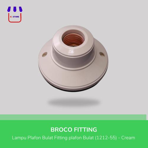 Jual BROCO Fitting Lampu Plafon Bulat Fitting plafon Bulat (1212-55 ...