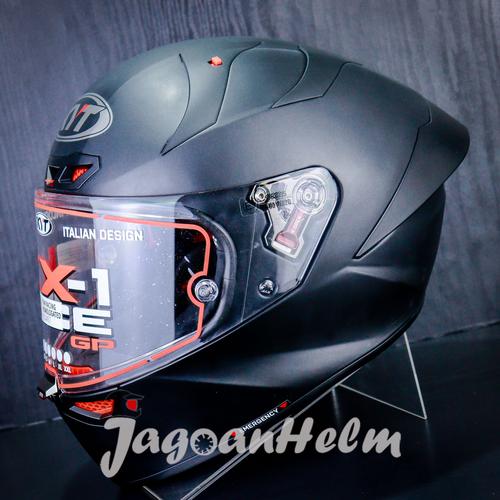 Jual KYT HELM KX 1 RACE GP | PLAIN MATT BLACK | KX1 ORIGINAL - M - Kota ...