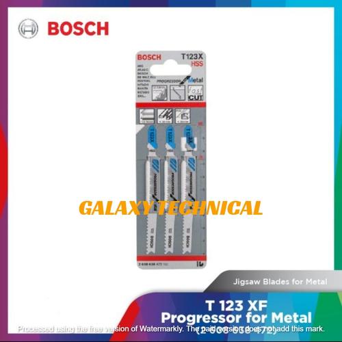Jual Mata Gergaji Besi Bosch Jigsaw Blade T123XF Progressor for Metal ...