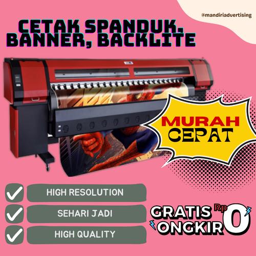 Jual Cetak Banner Spanduk dan Backlite 280 – 510 gsm Free Finishing ...