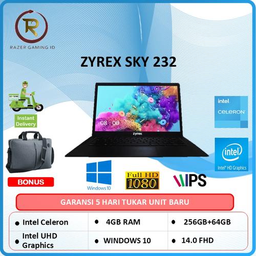 Jual LAPTOP ZYREX SKY 232 NEW GEN N4020 RSM 4GB 256GB+64GB W10 14.0FHD - Jakarta Utara - RAZER ...