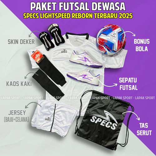 Jual Paket Sepatu Futsal Specs Lightspeed Reborn Terbaru 2025 Bonus ...