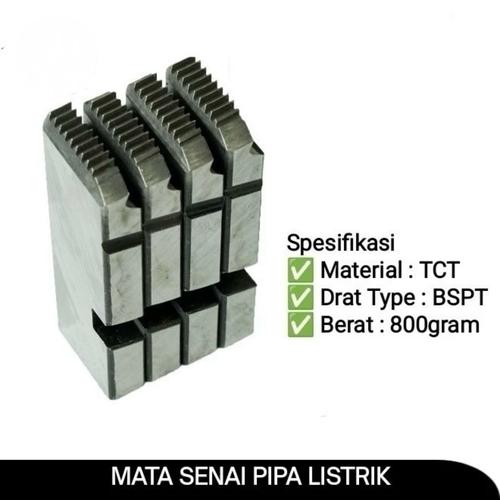 Jual Mata Senai Pipa Rigid BSPT TCT 1/2" - 3/4" ; 1" - 2" ; 2.5" - 3 ...