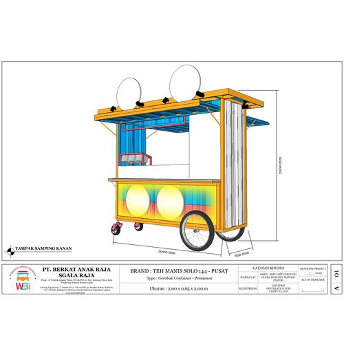 Jual Gerobak Custom Container Kekinian - Kota Tangerang Selatan ...