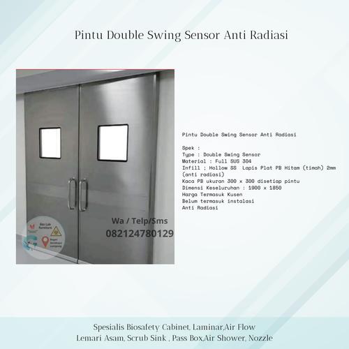 Jual Pintu Hermetic Swing Sensor Anti Radiasi Stainless Stell Double ...