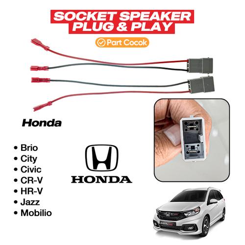 Jual Socket Soket Kabel Speaker PNP Honda Brio/City/Civic/CRV/HRV/Jazz ...