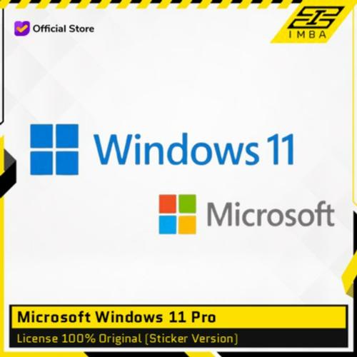 Promo Microsoft Windows 11 Professional License Sticker [OS] Cicil 0% ...