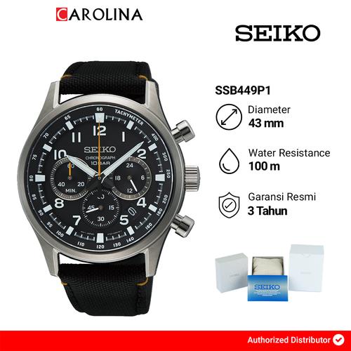 Promo Jam Tangan Pria Seiko Chronograph SSB449P1 Discover More Black ...