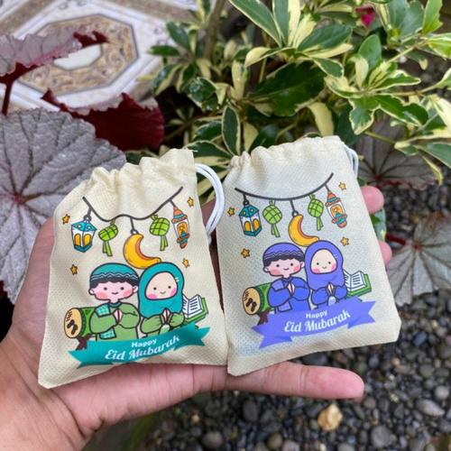 Jual (isi 50 pcs) Amplop Lebaran Unik 2024 Pouch Serut Angpao Idul ...