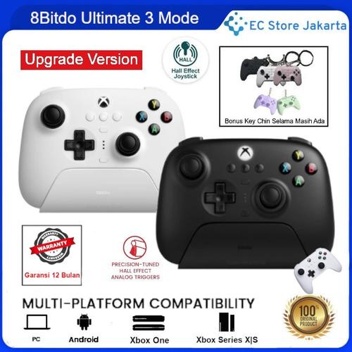 Promo 8Bitdo Ultimate 3-mode Wireless Gaming Controller Hall Effect Stick Triggers Gamepad for ...