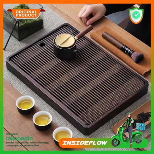 Jual Tatakan Teh Baki Nampan Tray Bambu Klasik Drainase Air Chinese Tea ...