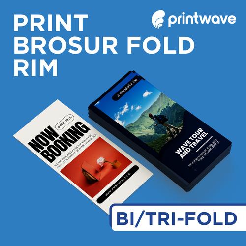 Jual Paket Rim Cetak Leaflet Brosur Lipat A4 | Flyer Pamflet | Bi Fold ...