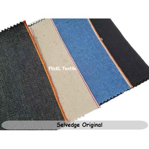 Jual Bahan Kain Selvedge Bekaro Bratatex Jeans Denim Line Merah Putih ...