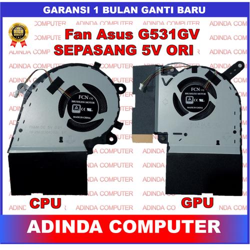 Jual Kipas Fan Asus ROG Strix G531GV CPU Kanan GPU Kiri Sepasang 5V ORI ...