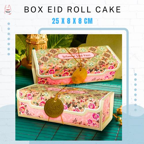 Jual Box Roll Tart Eid 25 x 8 x 8 cm Dus Roll Cake Lebaran Idul Fitri ...