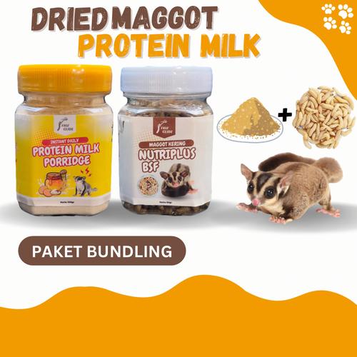 Jual PAKET BUNDLING MAGGOT KERING & PROTEIN MILK PORRIDGE PMP PROTEIN ...