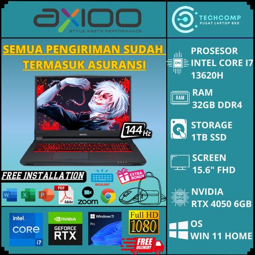 Jual LAPTOP GAMING AXIOO PONGO 750 I7 13620H 16GB 512GB SSD RTX 4050 ...