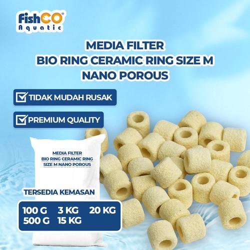 Jual Bio Ring Ceramic Ring Ukuran M Nano Porous Rumah Bakteri - 15Kg ...