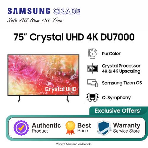 Jual SAMSUNG 75" Crystal UHD DU7000 4K Smart TV (2024) - UA75DU7000K - UNIT 1 FOTO 2 - Kota ...