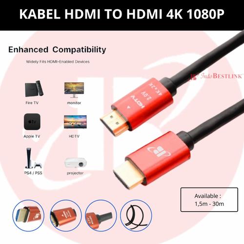 Jual IndoBESTLINK Kabel HDMI 4K Versi 2.0 5Meter - 10Meter Original ...