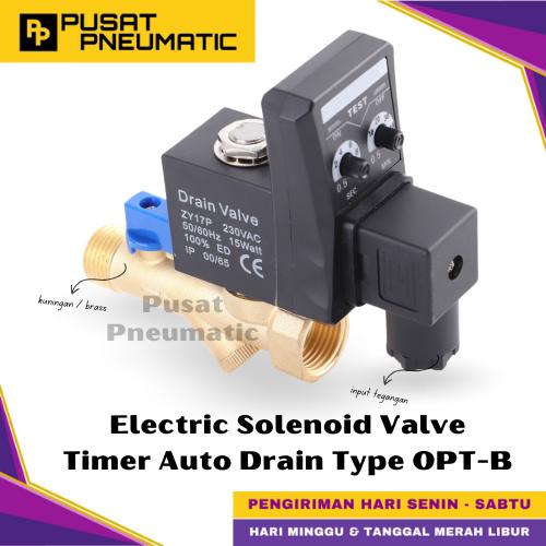 Jual OPT-B Electric Solenoid Valve Timer Kuningan Selenoid Valve Brass ...
