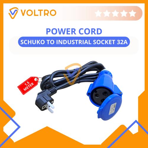 Jual VOLTRO Kabel Listrik Power Cord Schuko ke Soket Industri Yeeda 32A ...