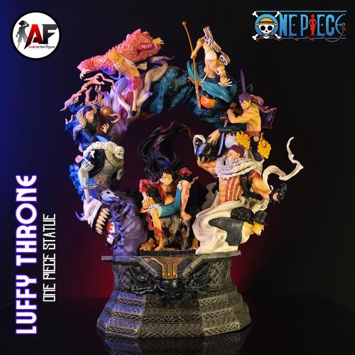 Promo STATUE ONE PIECE LUFFY ON THRONE LAST SLEEP STUDIO DESIGN RECAST ...