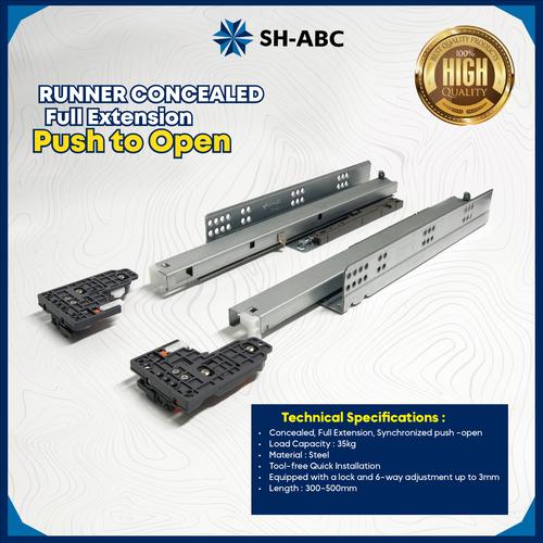 Jual Original profitting SH-ABC Runner EF6W Push-to-Open Full Extension ...