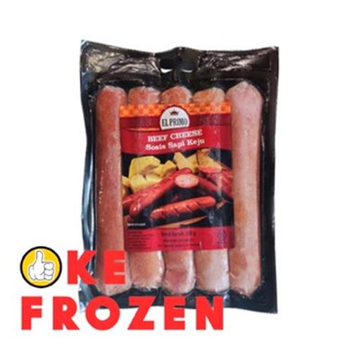 Jual EL PRIMO BEEF CHEESE SAUSAGE 500GR/SOSIS SAPI RASA KEJU/SOSIS ...
