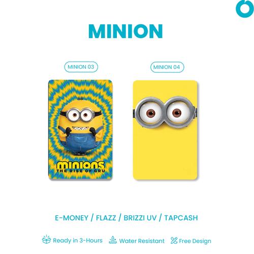 Jual Minion eMoney Brizzi Tap Cash Flazz Kartu Custom Minion eToll UV ...