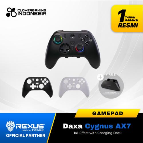 Promo Rexus Daxa Cygnus AX7 Wireless Gamepad Anti Drift Hall Effect Analog Trigger Gyro Support ...