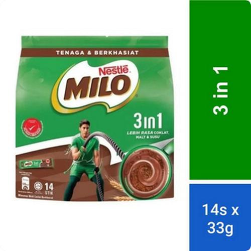 Jual Milo Nestle 3 in 1 Malaysia NEW PACK - Less Sugar - Kota Medan ...