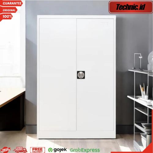 Jual Lemari Kabinet Lemari Arsip Kantor Metal 2 Pintu Medium Putih ...